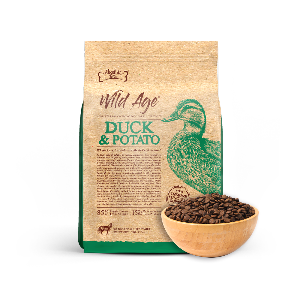 Absolute Bites Wild Age Dog Duck & Potato Complete & Balanced For All