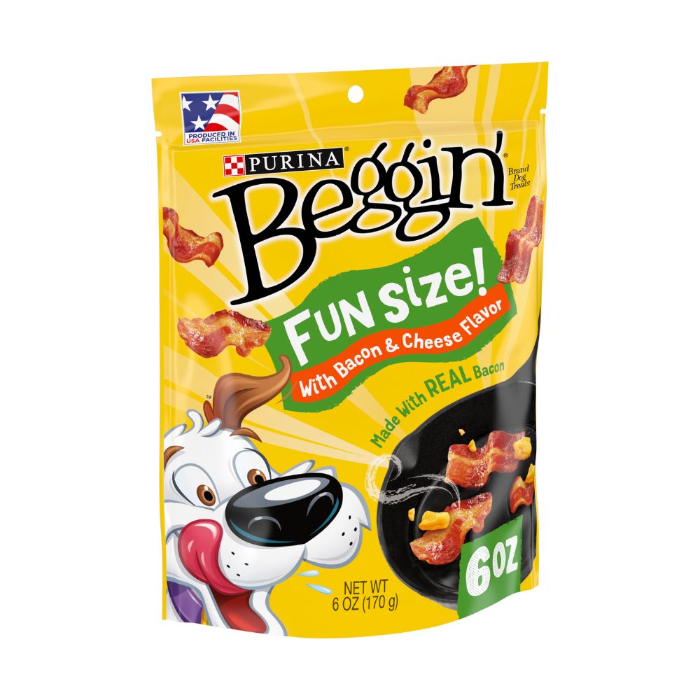 Beggin Dog Treat Fun Size Bacon & Cheese Flavour 6oz