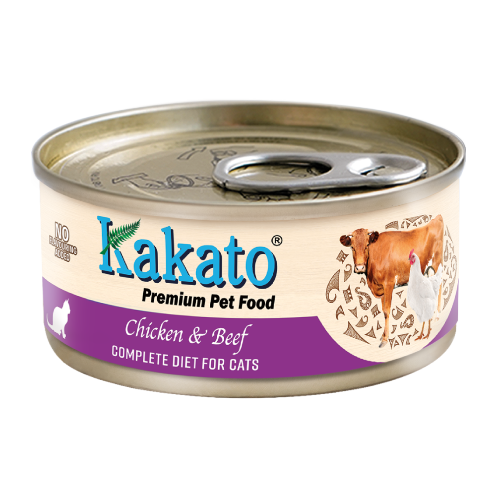 Kakato Premium Cat Food Complete Diet - Chicken & Beef 70g