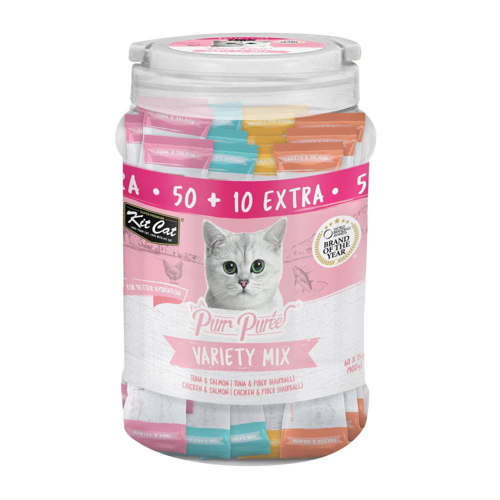KitCat Purr Puree Liquid Variety Mix (60 x 15g)