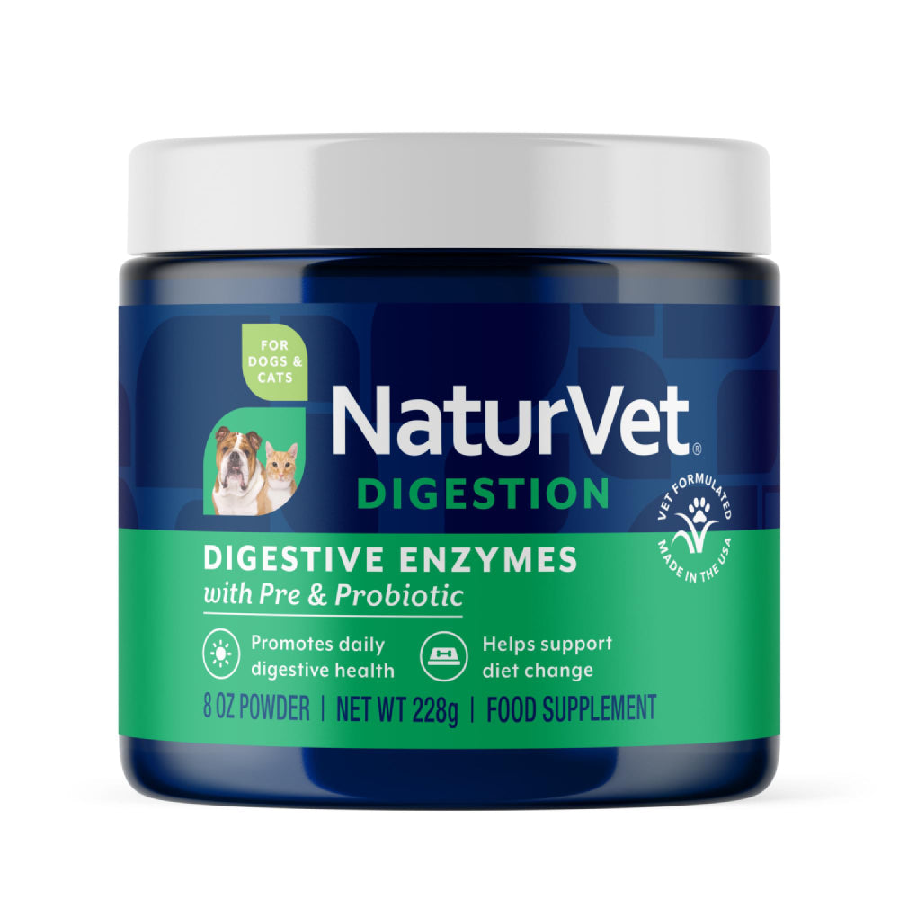 NaturVet Digestive Enzymes Plus Probiotics 228g