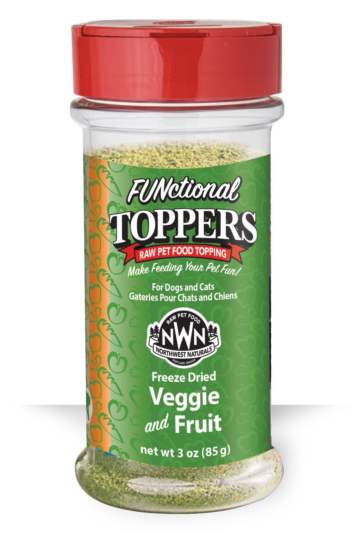 Northwest Naturals Dogs & Cats Functional Toppers Veggie & Fruit Powde