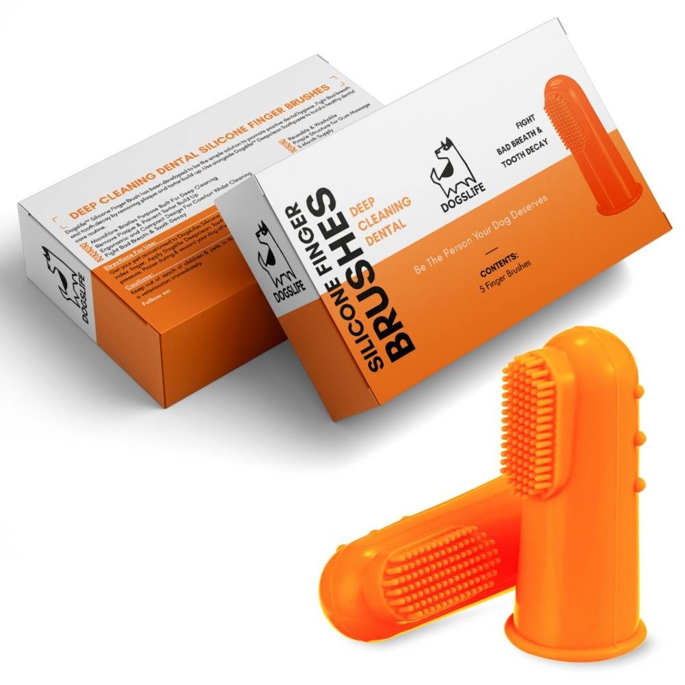 OurDogsLife Silicone Finger Toothbrushes 5pcs