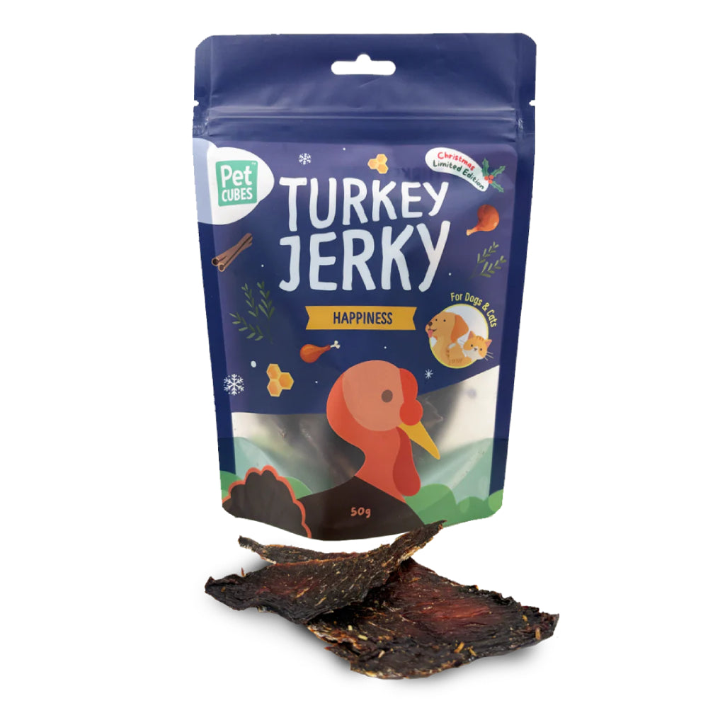 PetCubes Dog & Cat Turkey Jerky Treat 50g