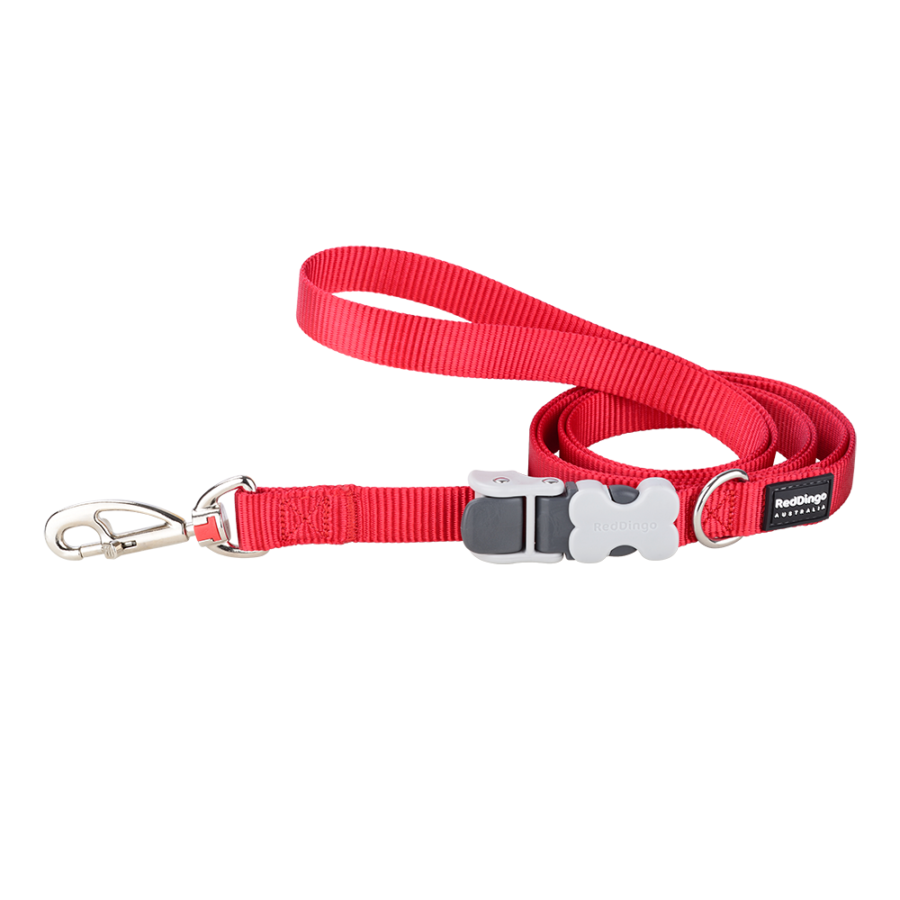 Red Dingo Dog Super Lead Classic Red 15mm