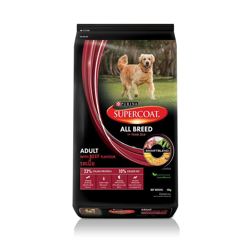 Supercoat Dog Adult All Breed Beef 10kg