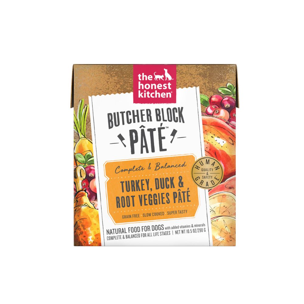 The Honest Kitchen Dog Butcher Block Pate Turkey, Duck & Root Veggies