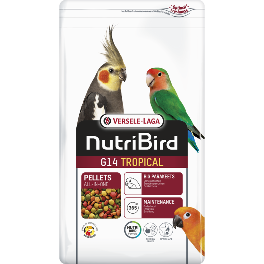 Versele-Laga NutriBird G14 Tropical Pellets - Big Parakeets 3kg