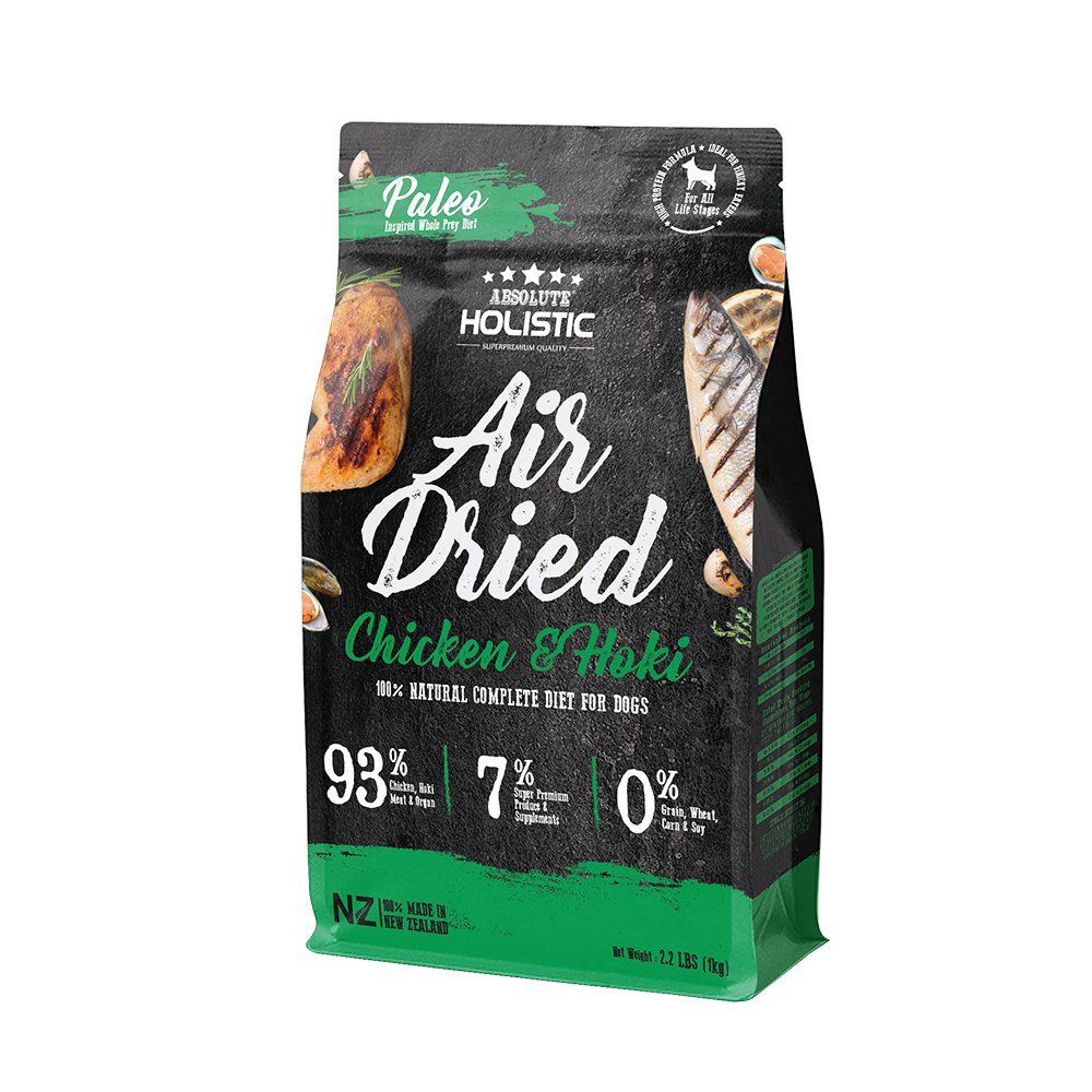 Absolute Holistic Dog Air-Dried Chicken & Hoki 1kg