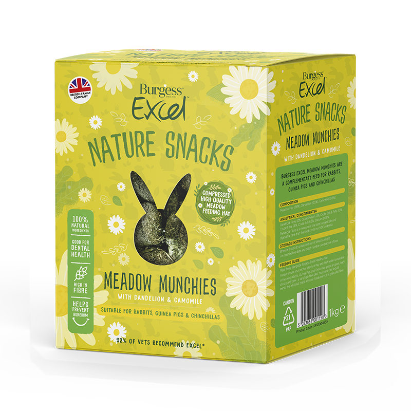 Burgess Excel Nature Snacks Meadow Munchies 1kg