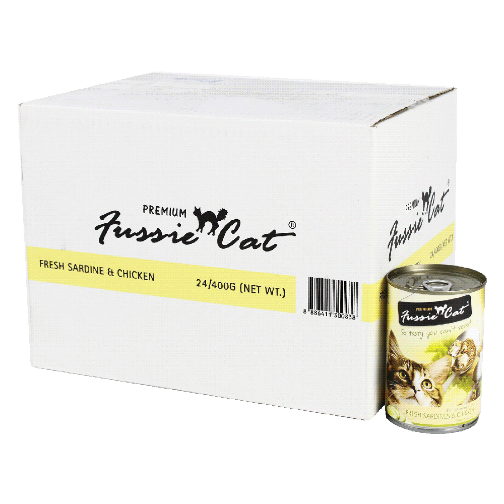 Fussie Cat Fresh Sardine & Chicken 400g