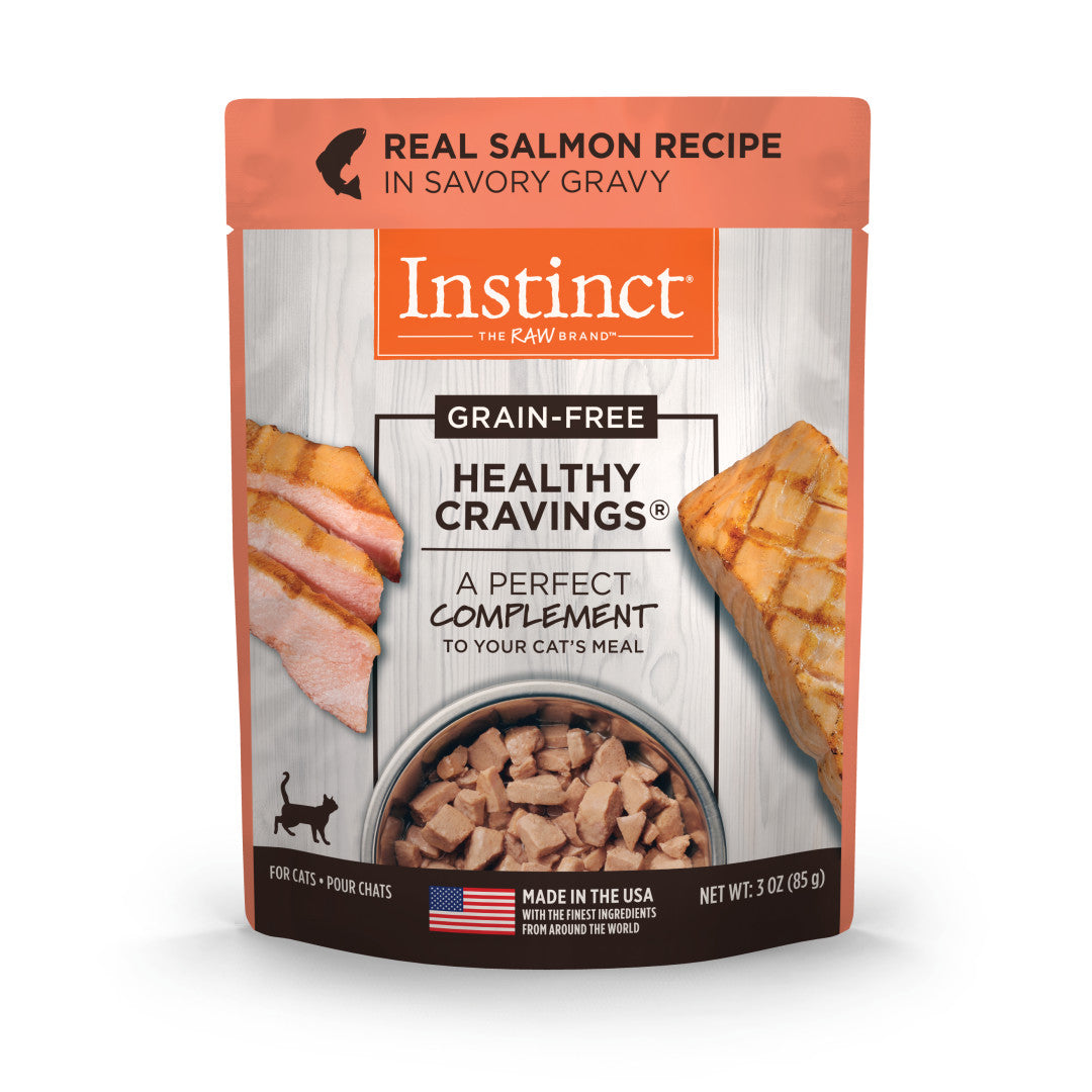 Instinct The Raw Brand Cat Pouch Healthy Cravings Grain-Free Real Salm