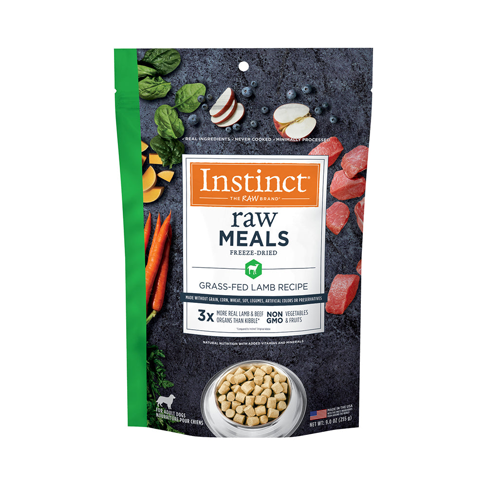 Instinct The Raw Brand Dog Raw Meals Freeze-Dried Grass-Fed Lamb Recip