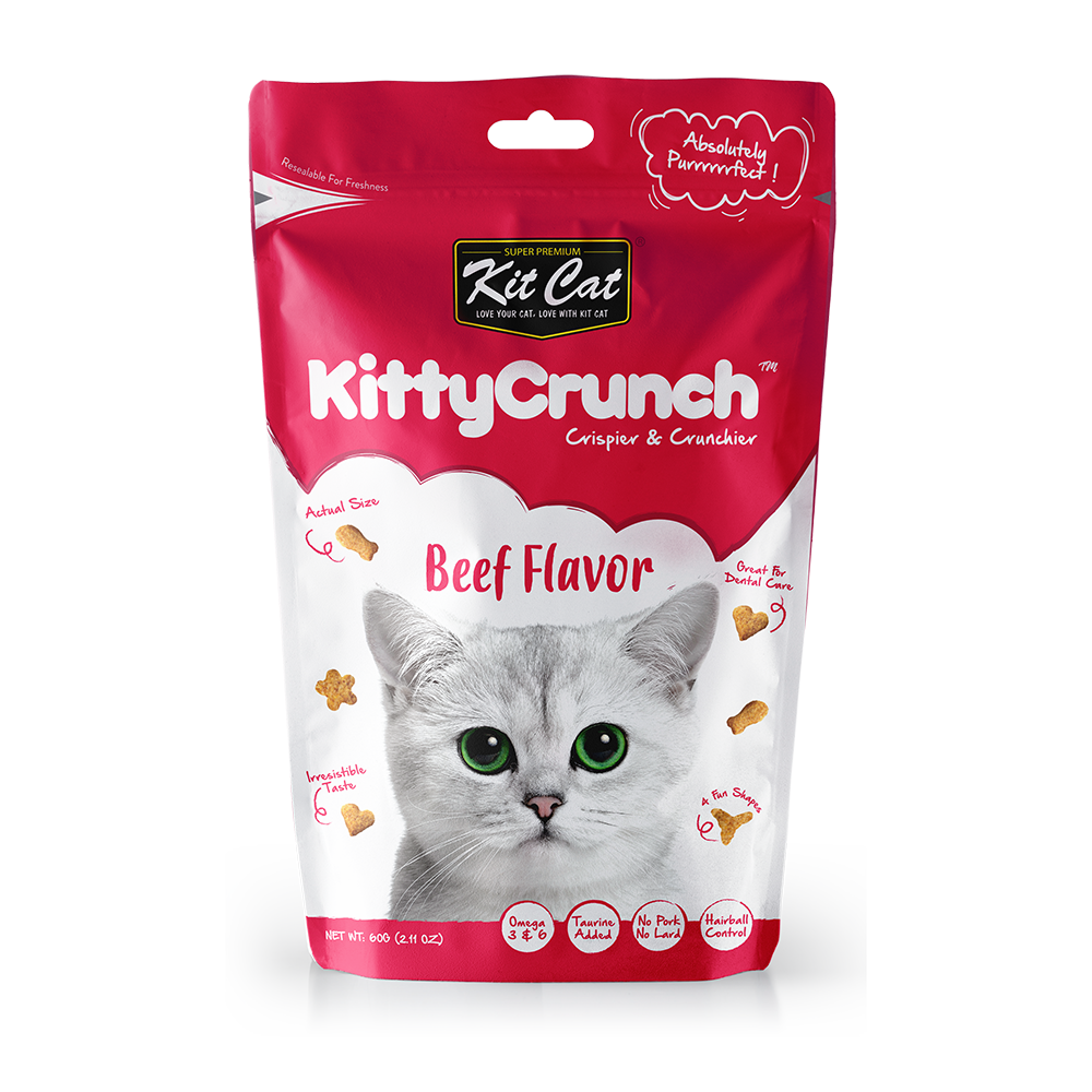 KitCat KittyCrunch Cat Bites Beef Flavor 60g