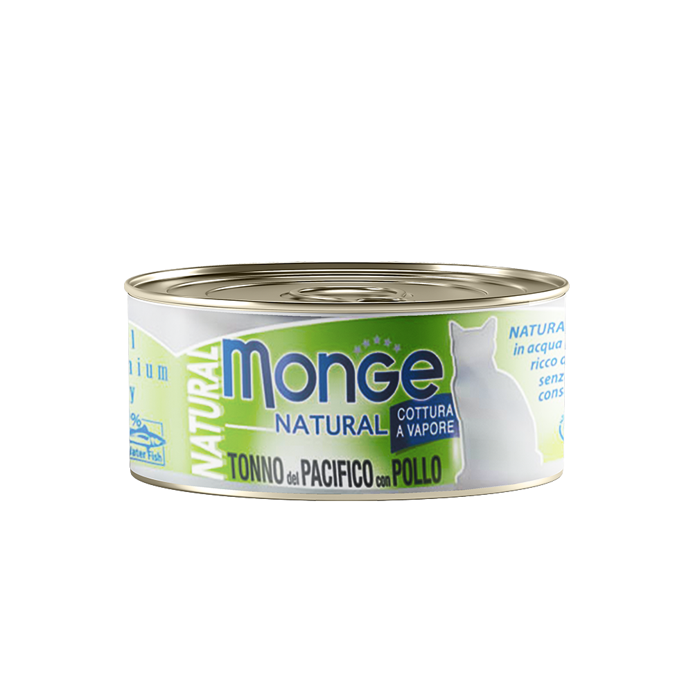 Monge Cat Natural Yellowfin Tuna with Chicken 80g