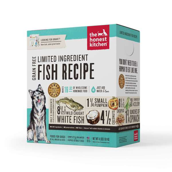 The Honest Kitchen Dog Dehydrated Limited Ingredients Fish Recipe (Bra