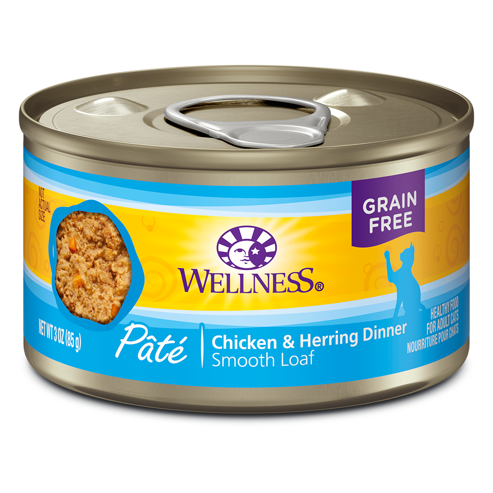 Wellness Cat Complete Health Pate Chicken & Herring Grain-Free Canned